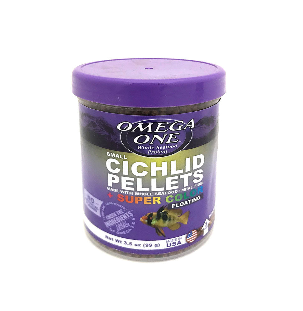 Omega One Small Cichlid Pellets 3.5oz — Aquariumproducts.ca
